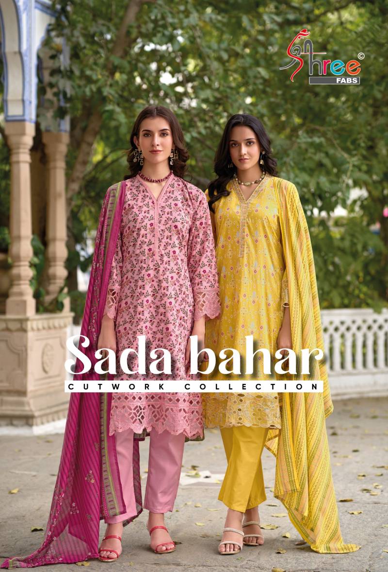 Shree Sada Bahar Cotton Dupatta Pakistani Salwar Suits | Pakistani Suits